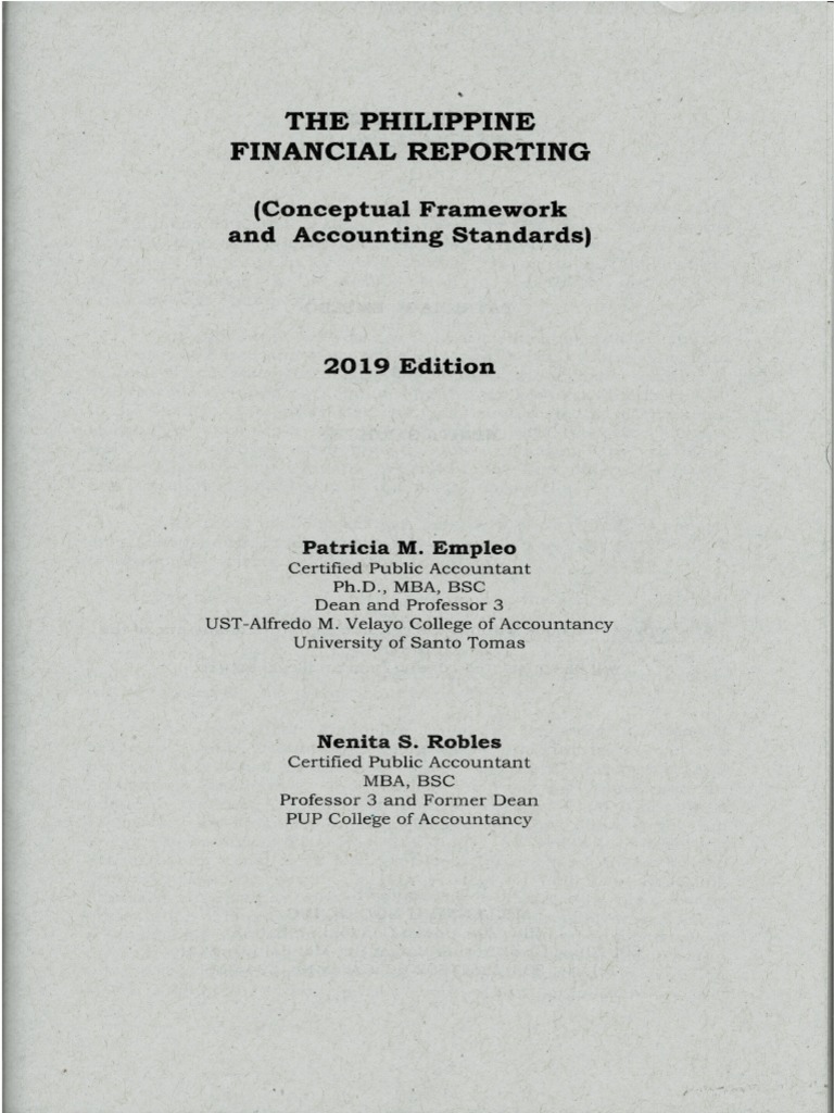 2019 Edition - The Philippine Financial Reporting - Conceptual ...