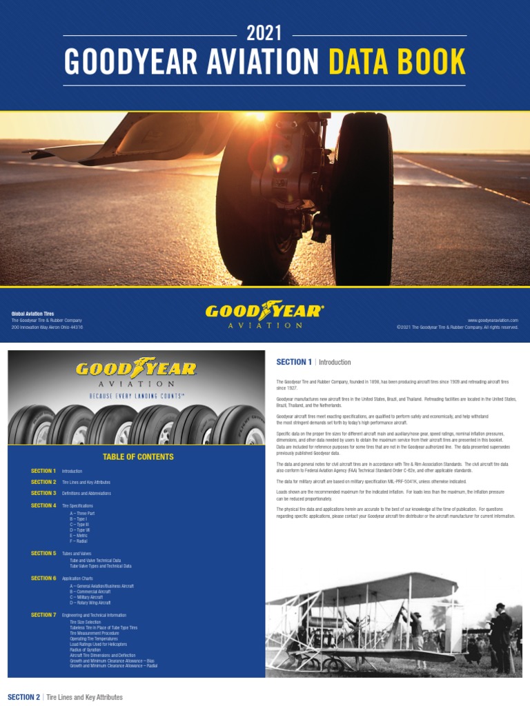 Goodyear Aviation: Data Book | Download Free PDF | Tire | Vehicles