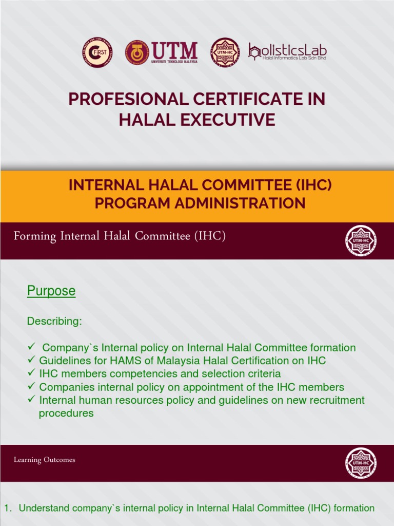 Form Internal Halal Comittee (IHC) | PDF | Employment | Recruitment