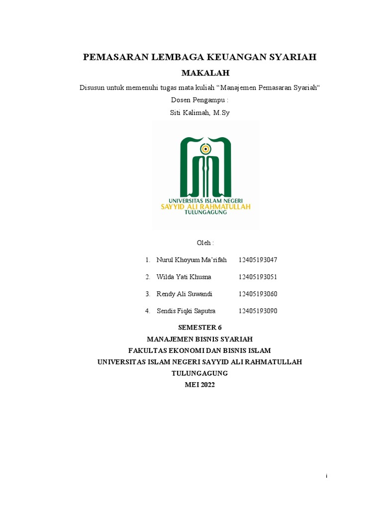 Pemasaran LKS (MAKALAH) - MPS Kel 9 PDF | PDF | Pengelolaan Keuangan & Uang