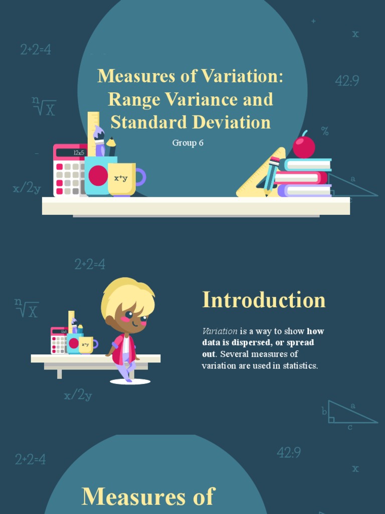 Measures Of Variation Range Variance And Standard Deviation Ungrouped