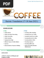 Basic Barista Training Overview | Pdf | Coffee | Beverages