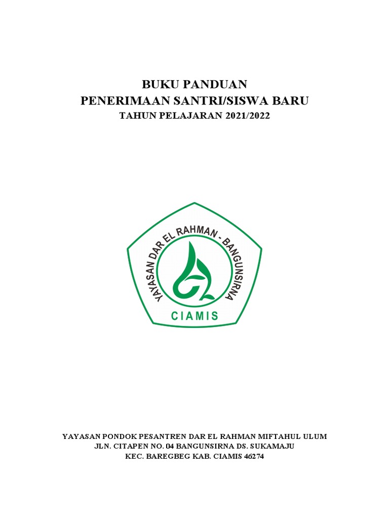 Buku Panduan PPDB Yayasan Dar El-Rahman 2021 | PDF