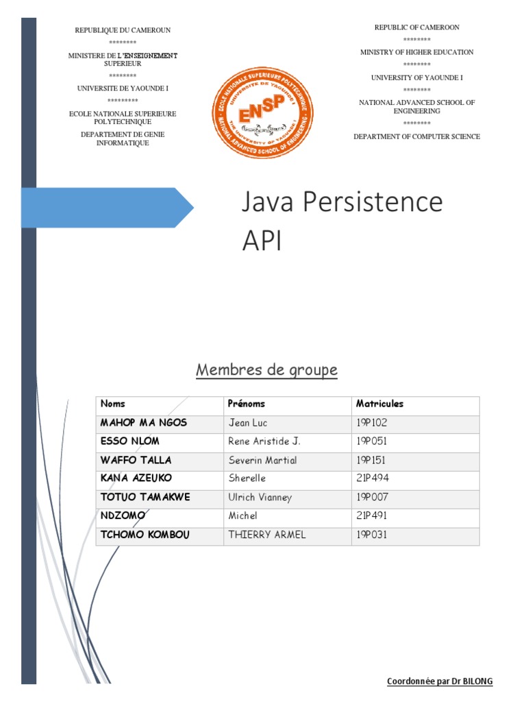 Java Persistence API : Guide Complet | PDF | Java (Langage de programmation) | Plateforme Java