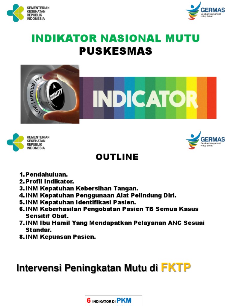 Indikator Nasional Mutu: Puskesmas | PDF