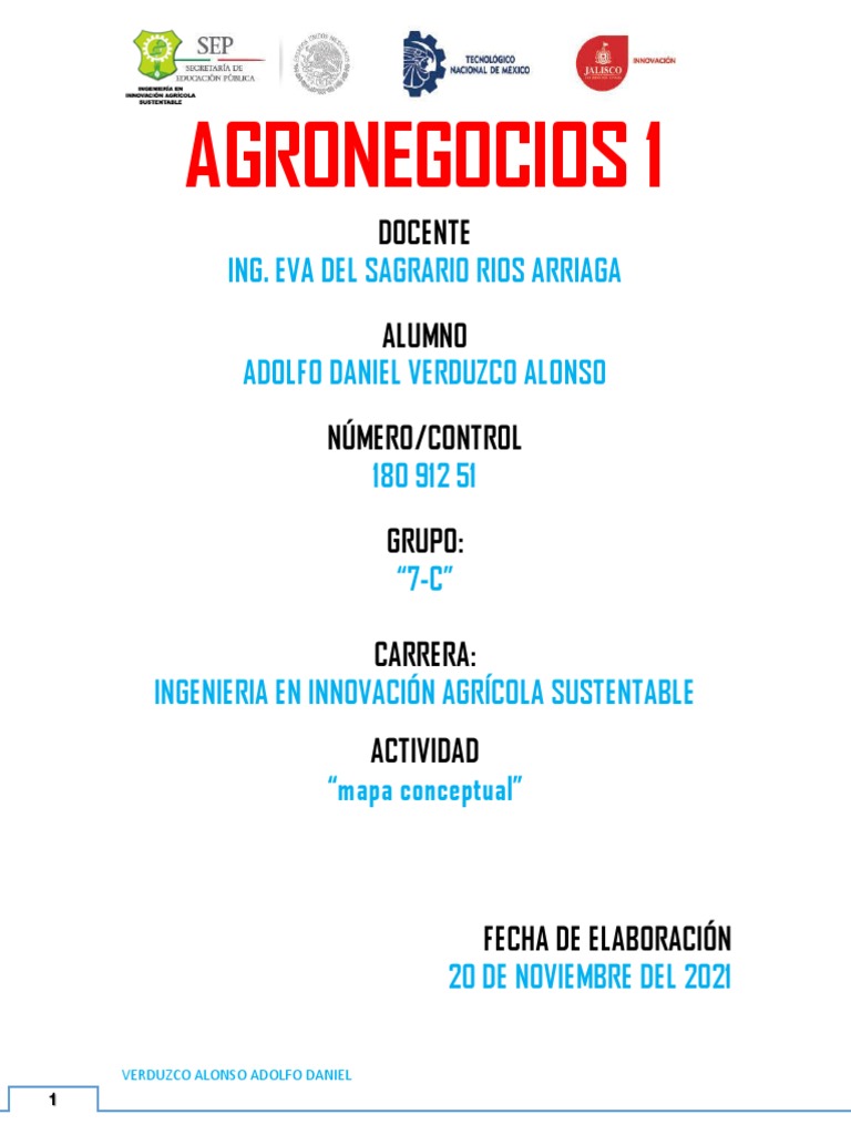 Mapa Conceptual Agronegocios | PDF | Análisis FODA | Business