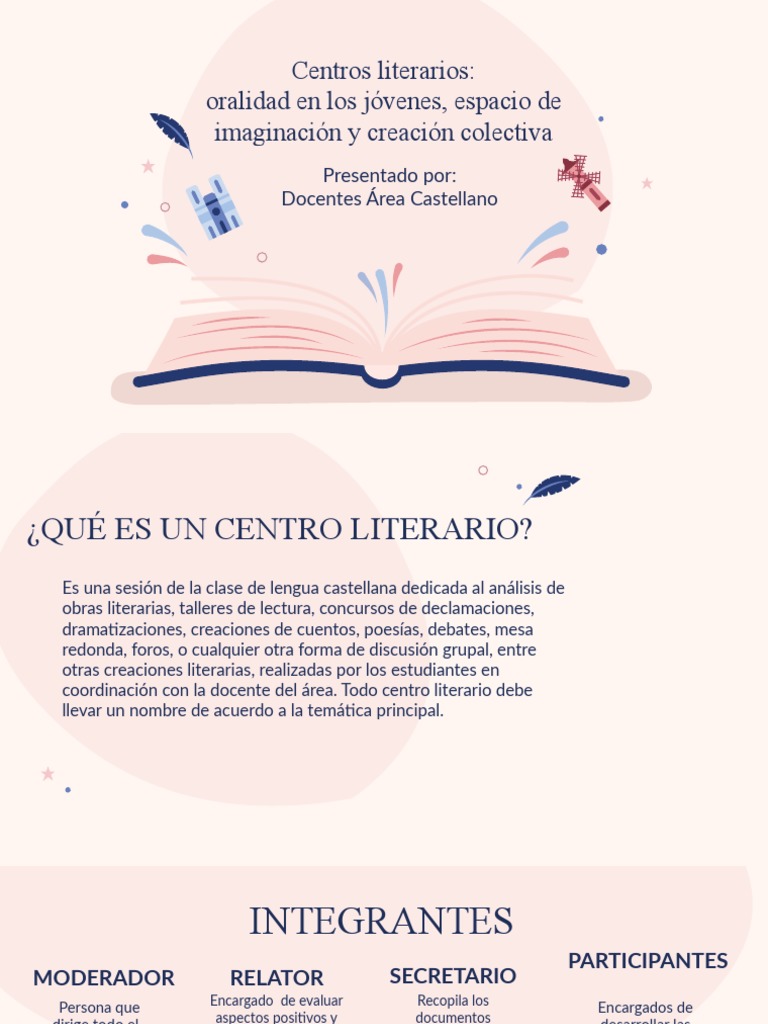 Centros Literarios: Espacios de Creación | PDF | Educación de la ...