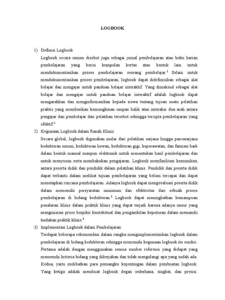 Logbook Teori | PDF | Pengembangan Diri | Sains & Matematika