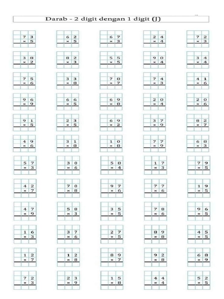 Latihan Darab Dalam Bentuk Lazim | PDF