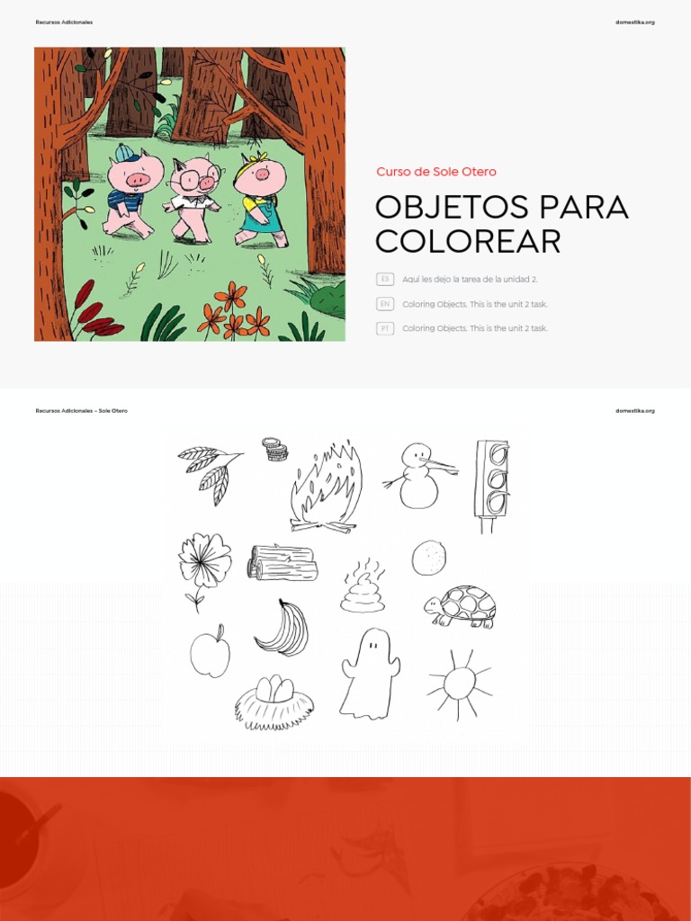 Objetos para Colorear | PDF