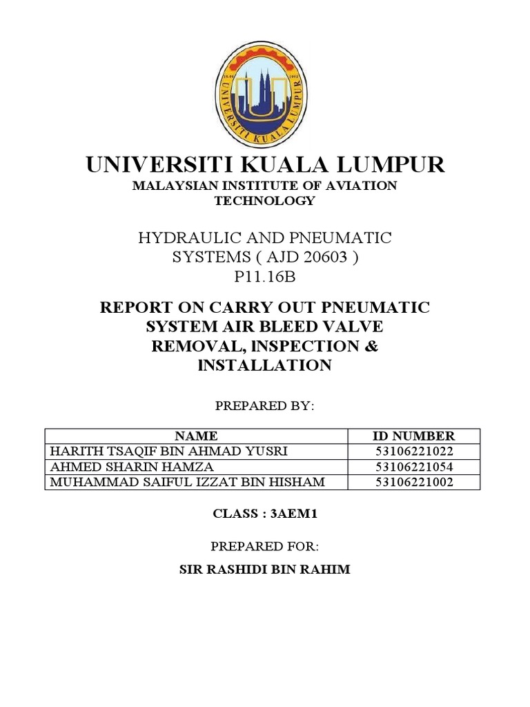 p11.16b Practical Report | PDF | Valve | Equipment