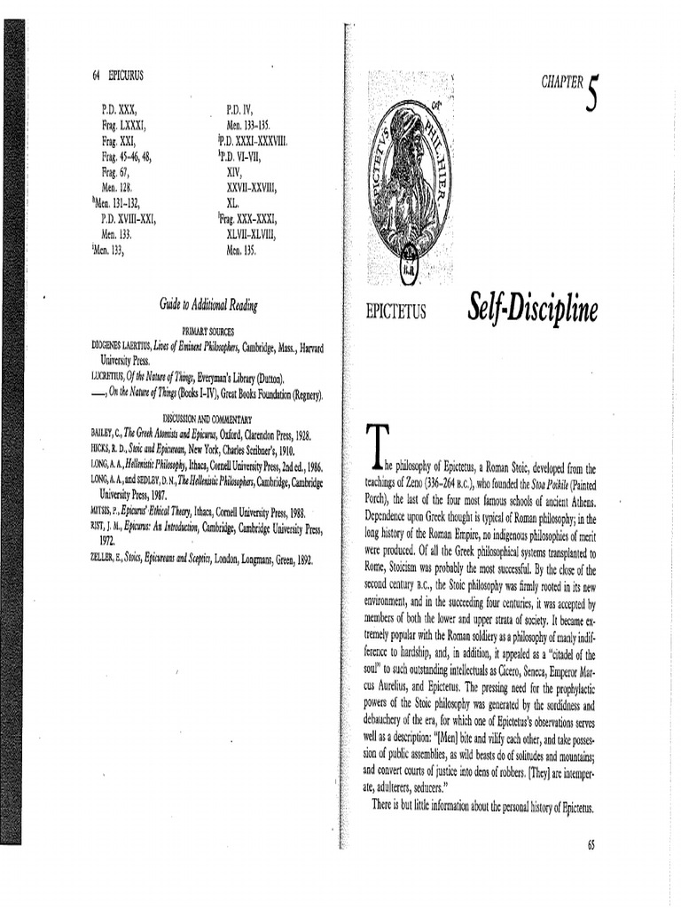 Epictetus - Self-Discipline | PDF