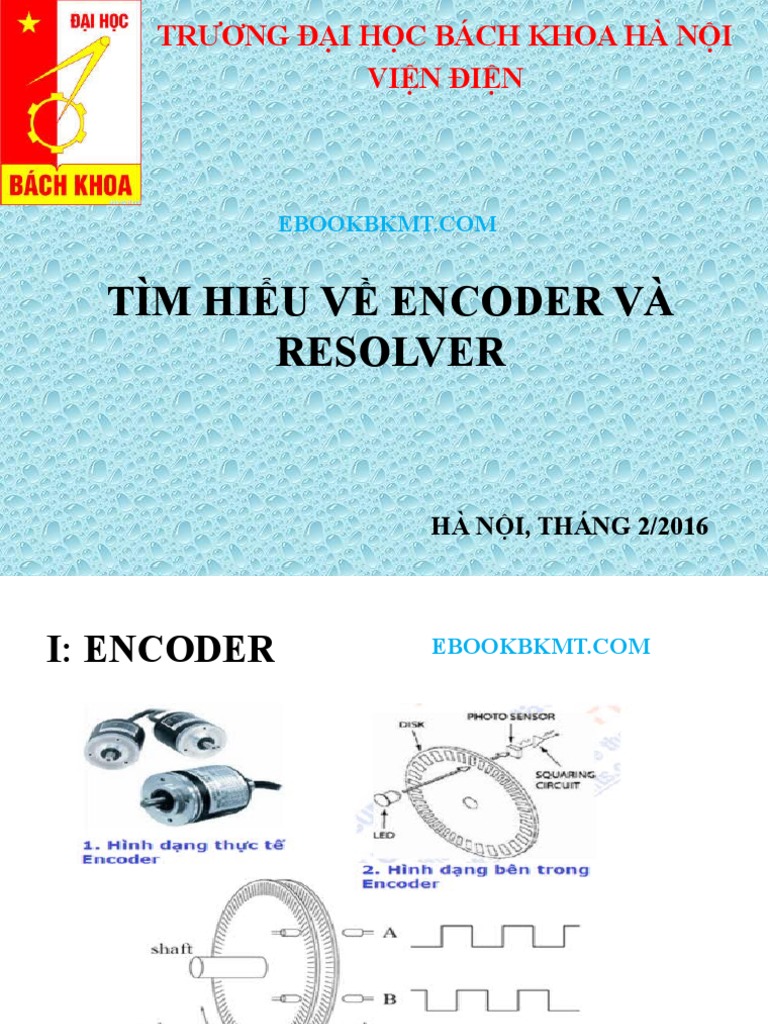 SLIDE THUYẾT TRÌNH - Tìm hiểu về Encoder và Resolver | PDF