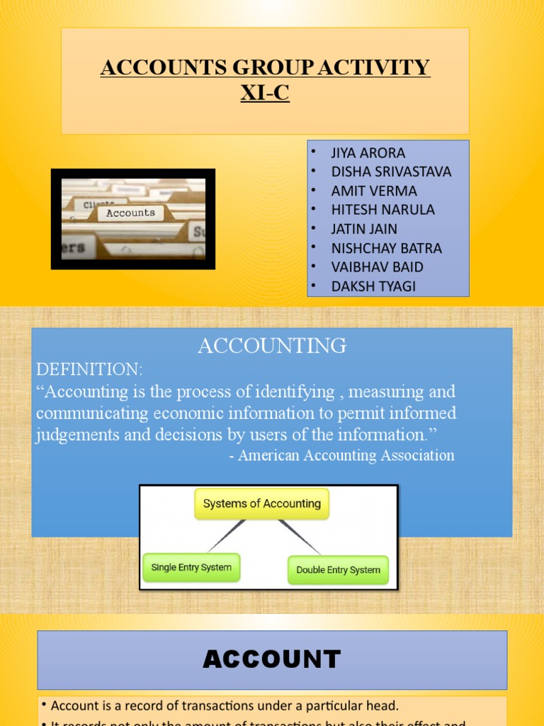 Accountancy Class 11 Journal Basics | PDF