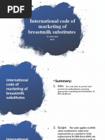 Milk Code | PDF | Breast Milk | Infant Formula