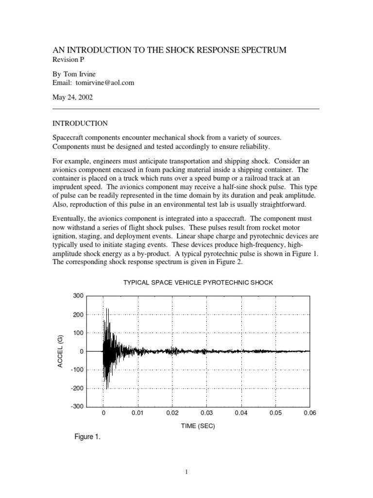 An Introduction To The Shock Response Spectrum - Tom Irvine - 2002 | PDF | Spectral Density ...