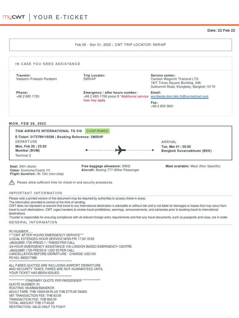Train Ticket Format | PDF | Travel Visa | Fare
