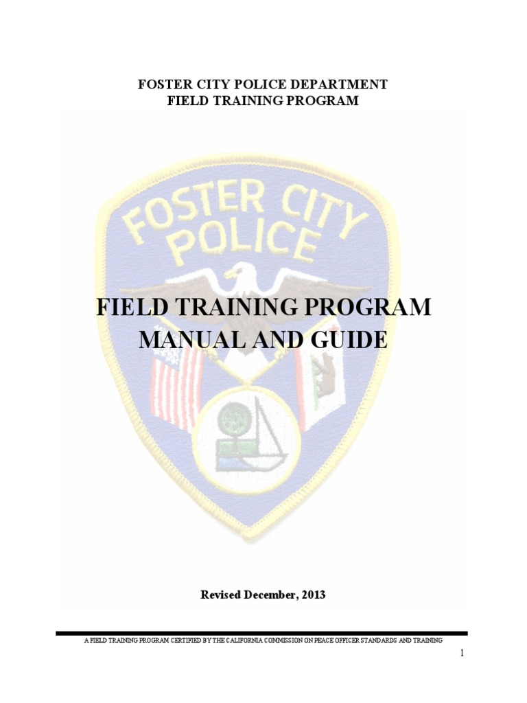 Field Training Program Manual and Guide | PDF | Police | Evaluation
