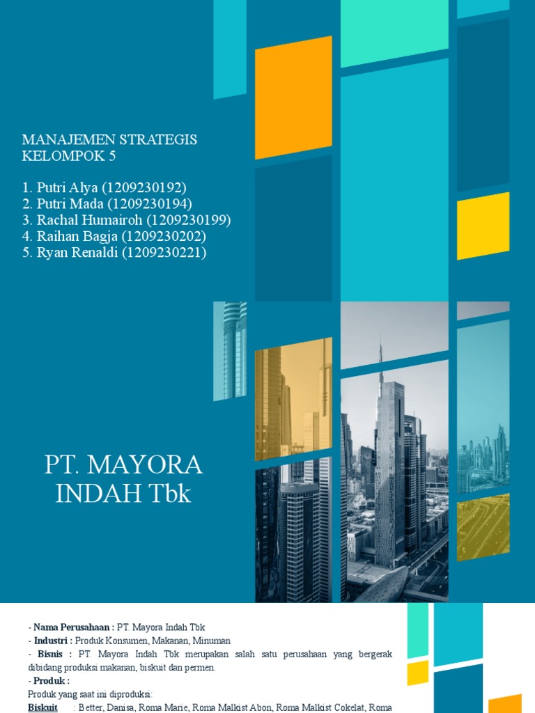 Strategi Bisnis PT Mayora Indah Tbk | PDF | Hygiene