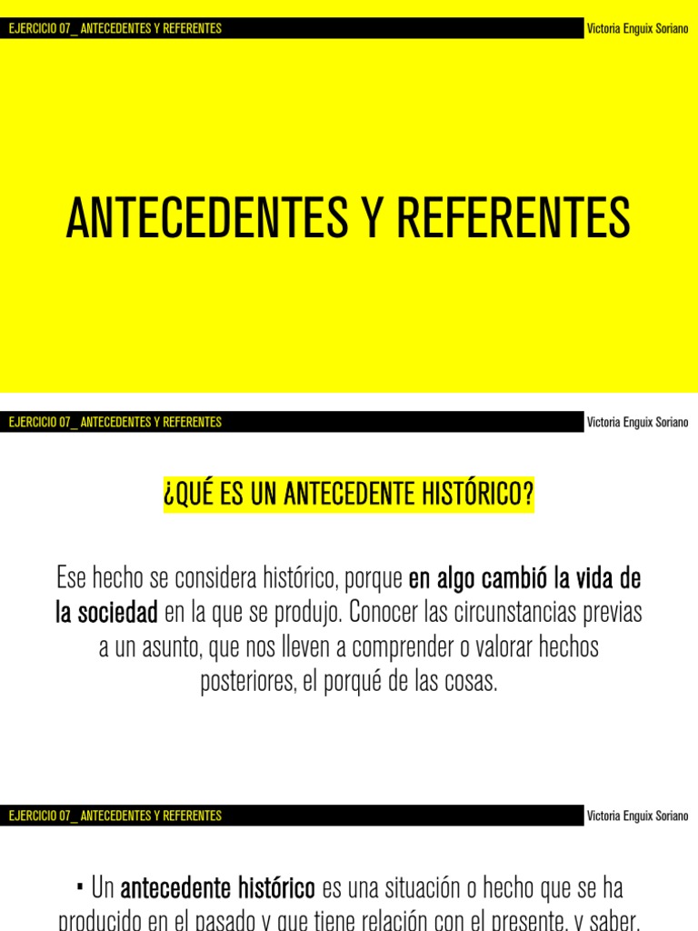 Antecedentes y Referentes | PDF | Evolución