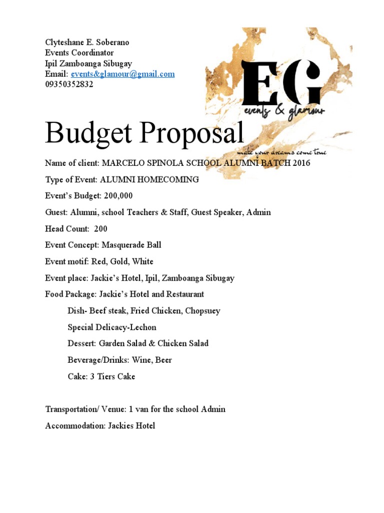 Alumni Event Proposal | PDF