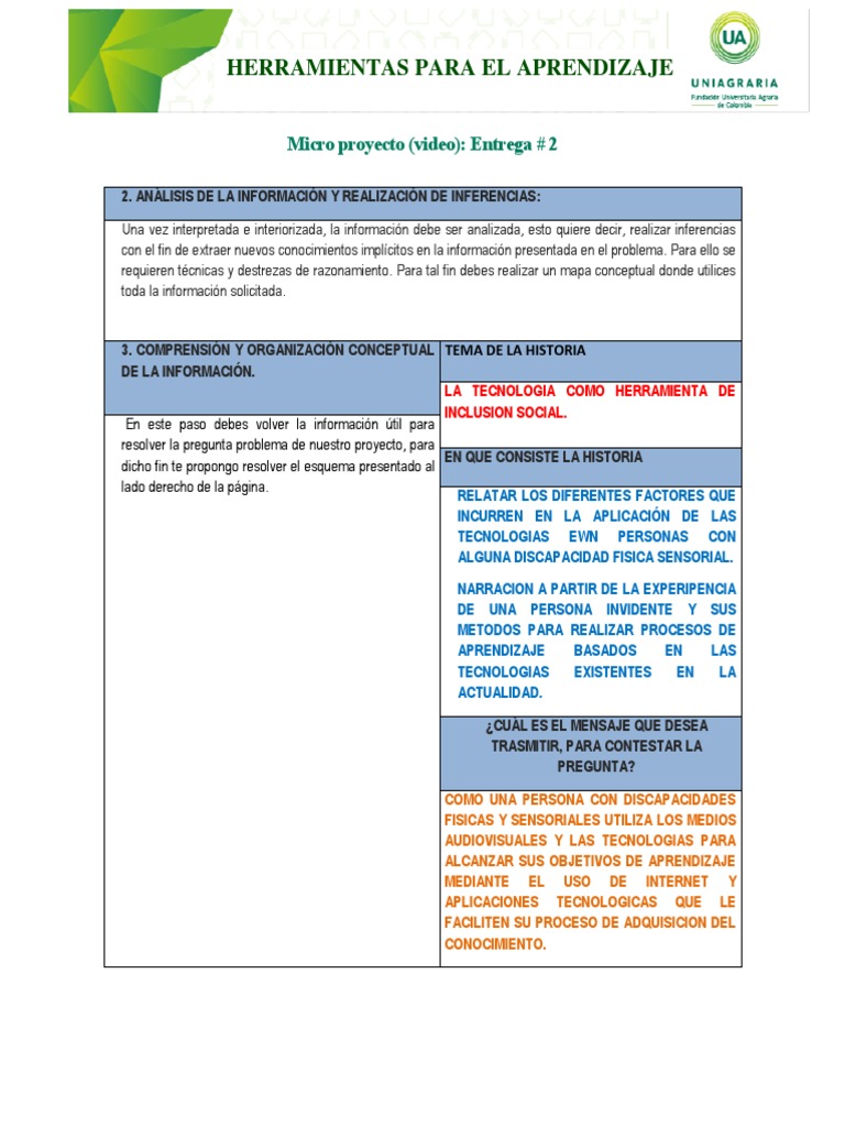 Actividad Micro Proyecto SEGUNDA ENTREGA | PDF | Aplicación movil | Aprendizaje
