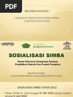 Panduan Aplikasi SIMBA - Lembaga | PDF