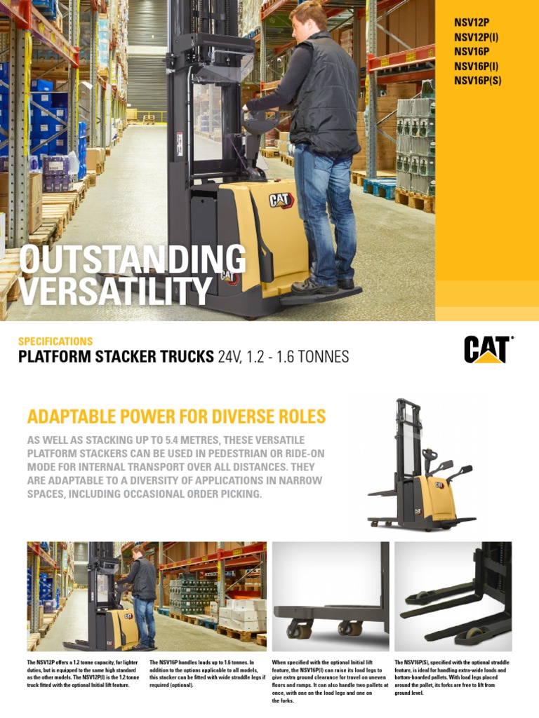 Outstanding Versatility: Platform Stacker Trucks 24V, 1.2 - 1.6 Tonnes ...