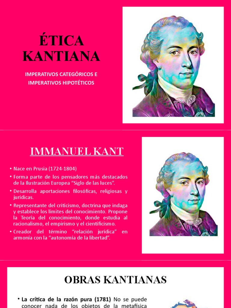 Ética Kantiana. Imperativos Categóricos | PDF | Immanuel Kant | Metafísica