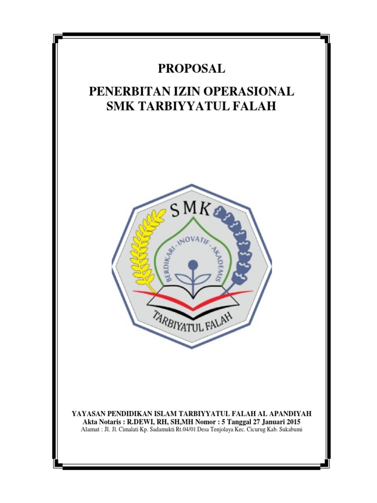 Proposal Permohonan Ijin Prinsip | PDF