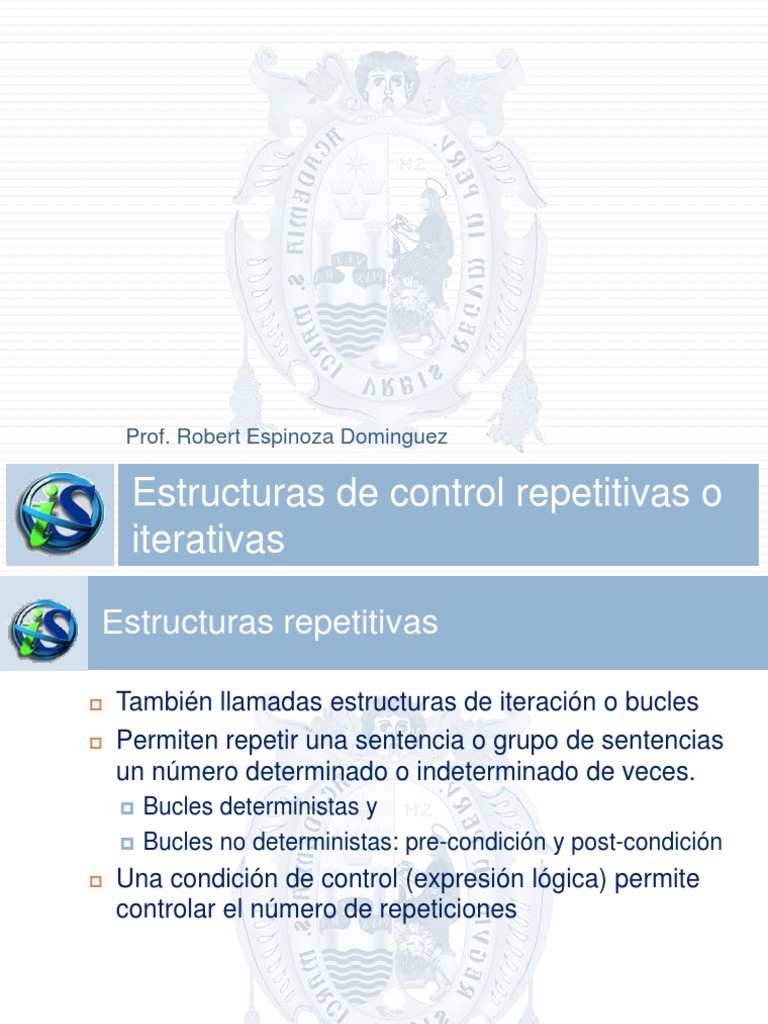Sesión 3 - Estructuras Repetitivas | PDF | Ingeniería Informática ...