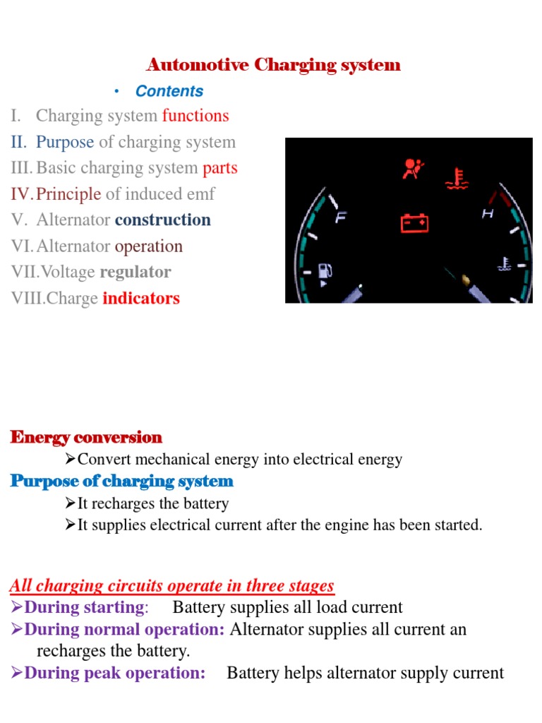 Automotive Charging System | PDF | Electromagnetic Induction | Inductor