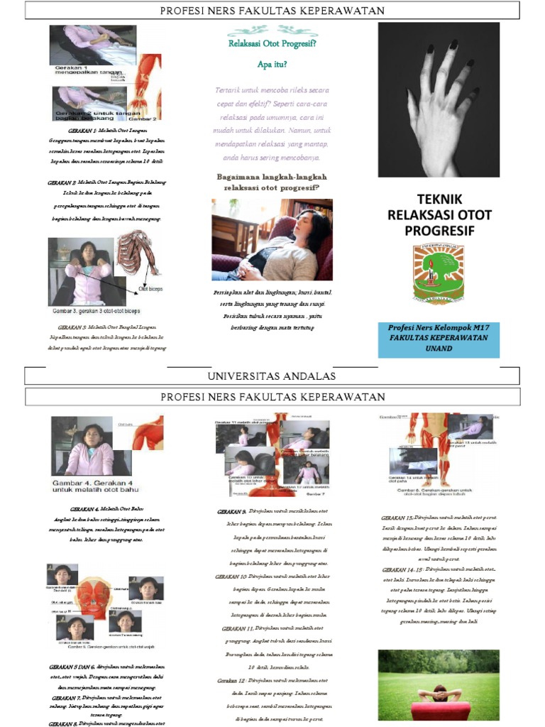 LEAFLET RELAKSASI OTOT PROGRESIF PDF | PDF