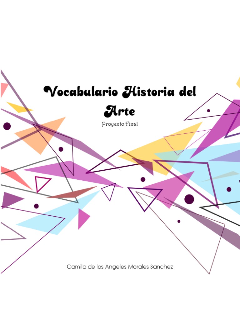 Vocabulario Artes | PDF | Ciencias sociales | Historia