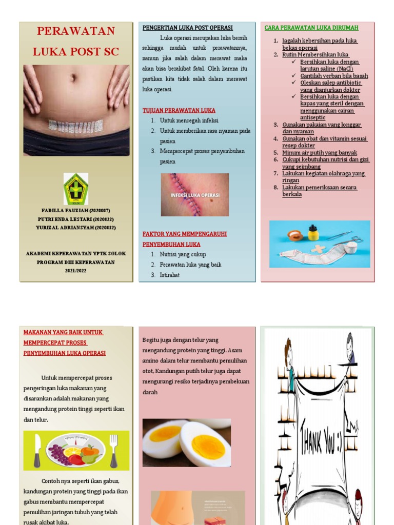 Leaflet Perawatan Luka | PDF