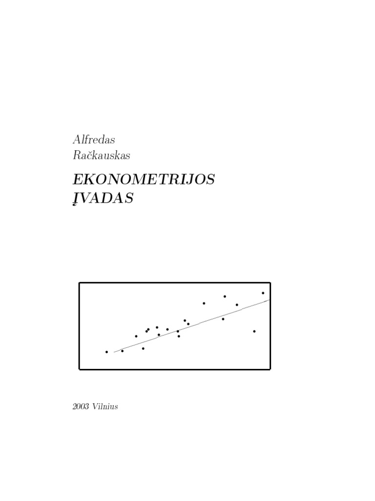 Rackauskas-Ekonometrijos Ivadas | PDF