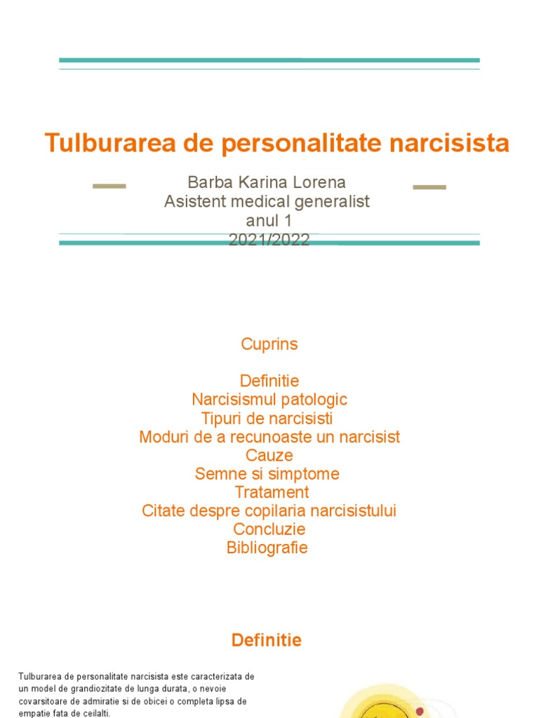 Tulburarea de Personalitate Narcisista | PDF
