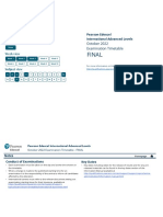 Edexcel IAL January 2026 Timetable | PDF | Physics | Psychology