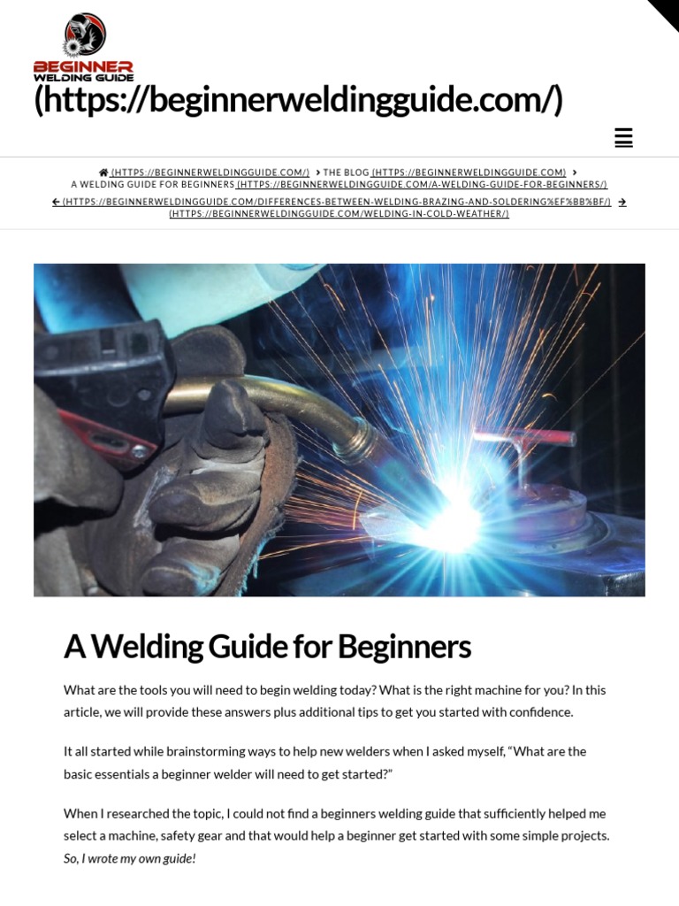 Essential Welding Guide for Beginners | PDF | Construction | Welding