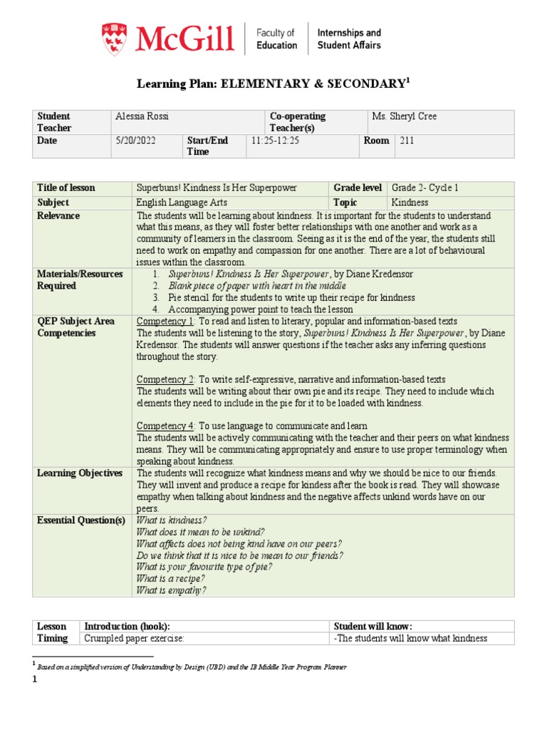 Lesson Plan | PDF | Communication | Classroom Management