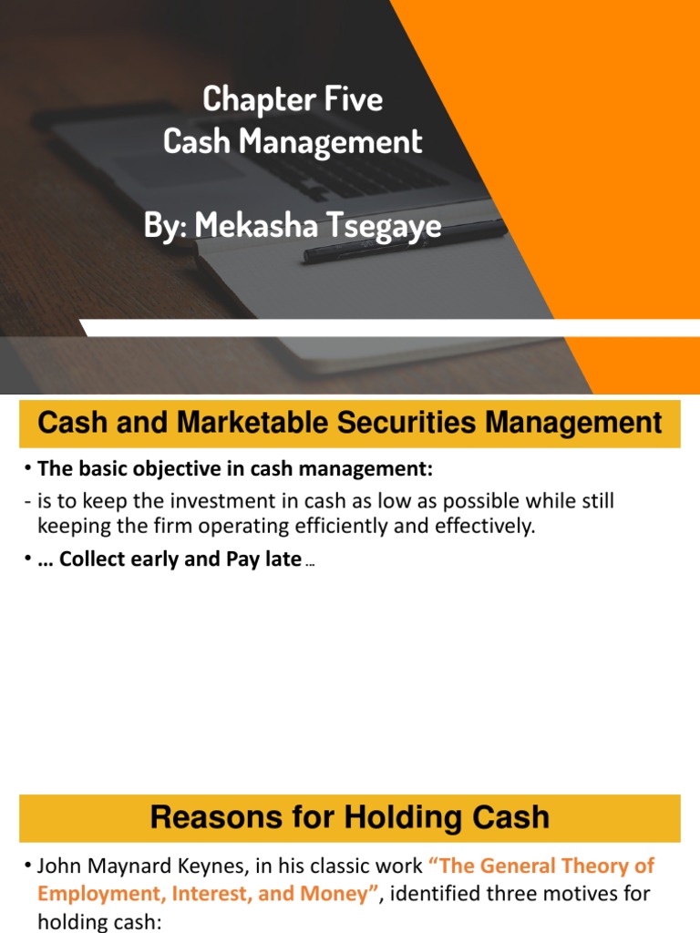 Cash Management II | PDF | Float (Money Supply) | Cheque