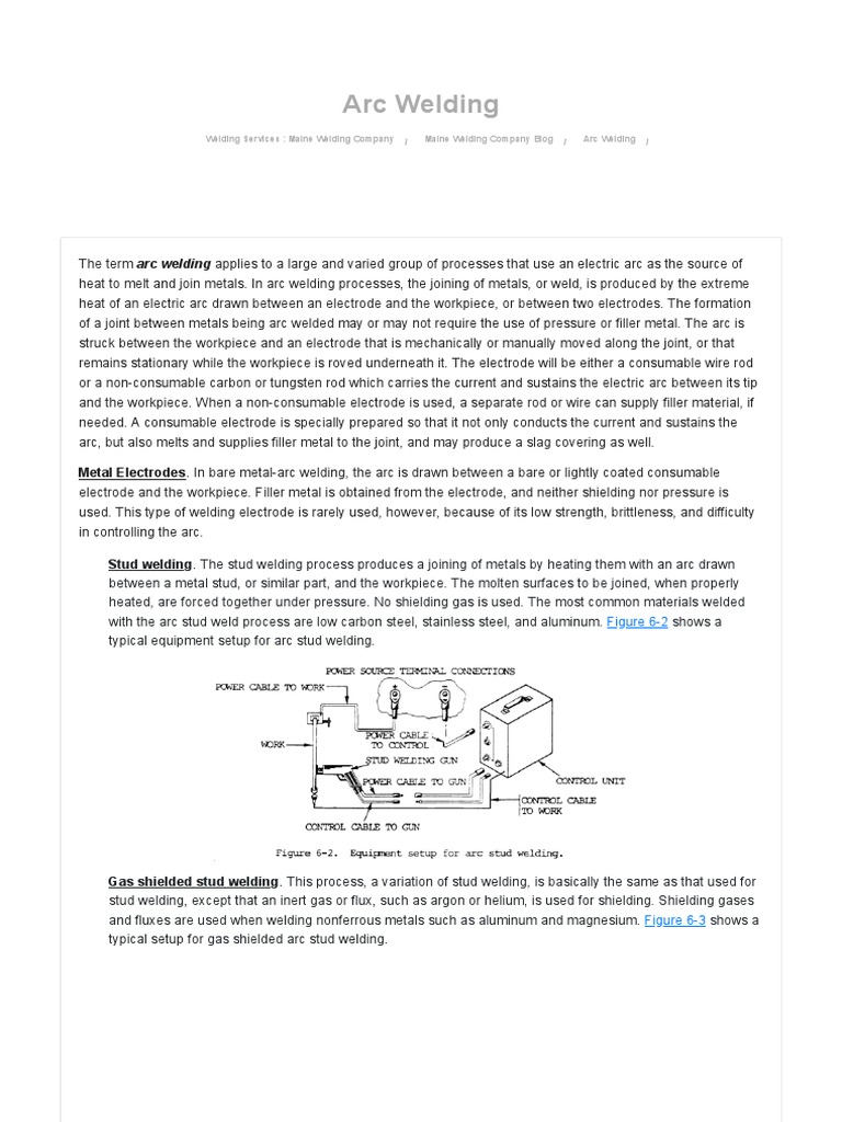 WELD-Arc Welding - Maine Welding Company | PDF | Welding | Construction
