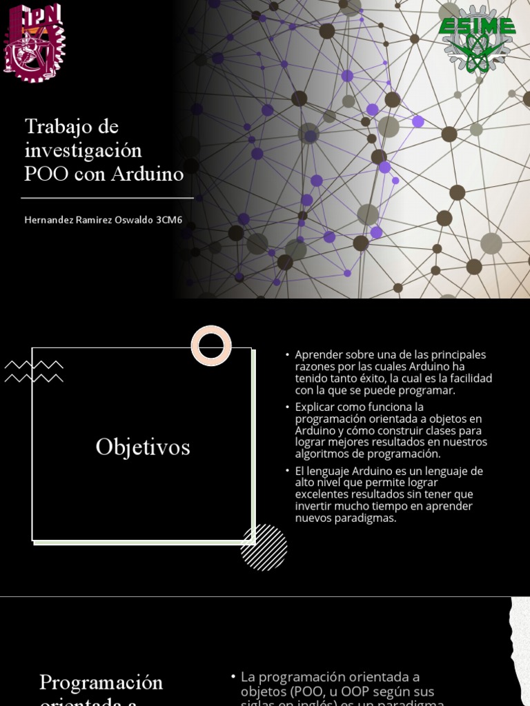 Poo en Arduino | PDF | Objeto (informática) | Programación orientada a ...