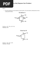 Free Body Diagram Practice Questions | PDF | Force | Drag (Physics)