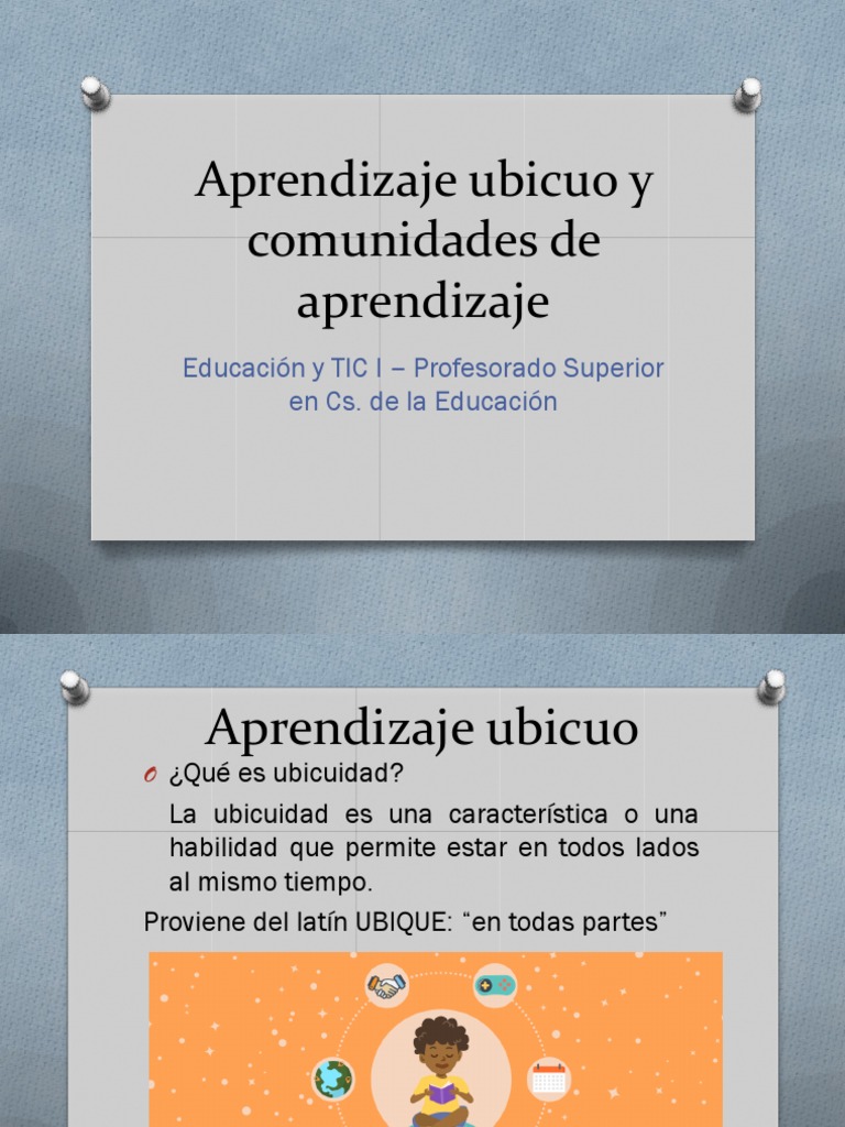 Aprendizaje Ubicuo y Comunidades de Aprendizaje | PDF | Aprendizaje ...