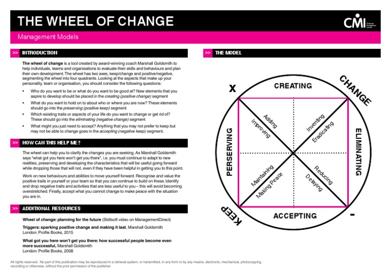 Models - Wheel of Change | Download Free PDF | Psychology ...