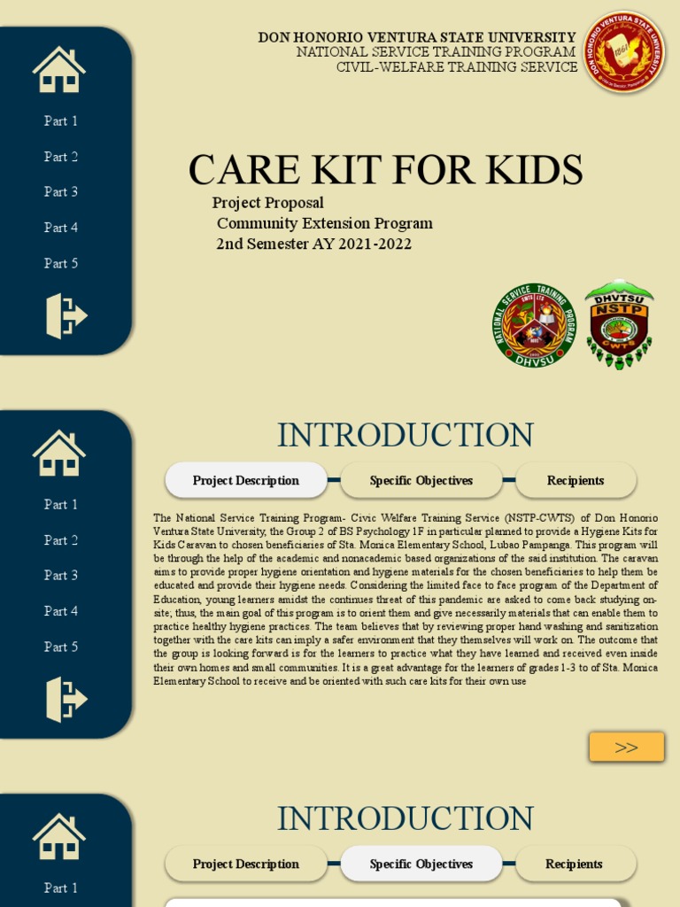 Care Kit For Kids: Project Proposal Community Extension Program 2nd ...