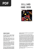 Billiard Score Sheet | PDF | Pool (Cue Sports) | Cue Sports