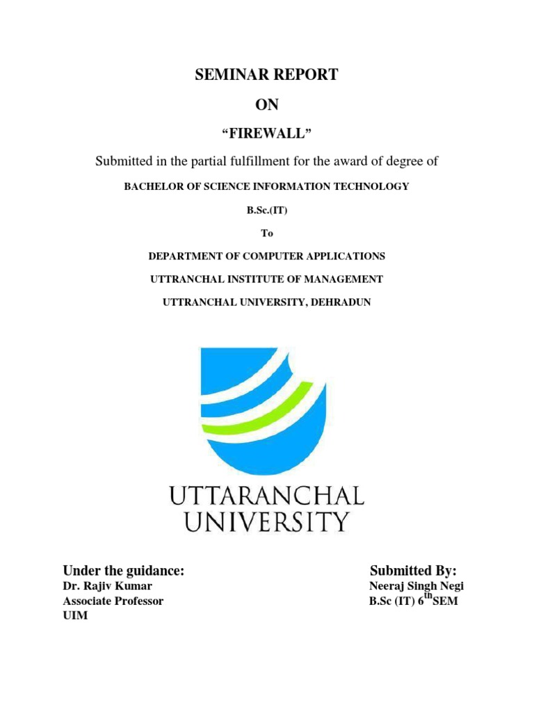 Analysis of Firewall Technologies: A Case Study on Hardware and Software Firewalls | PDF ...