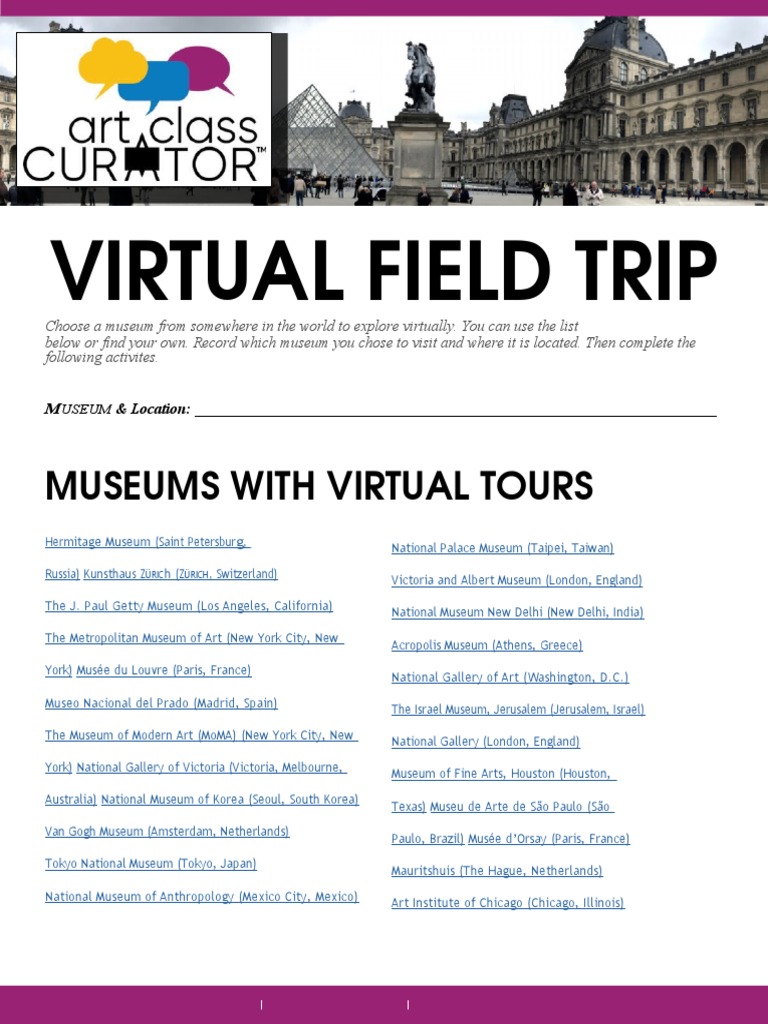 ArtClassCurator VirualFieldTrip | PDF | Museum | Curator